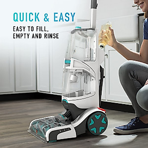 Hoover, Turquoise Smartwash Automatic Carpet Cleaner Machine, with Storage Mat, FH52050
