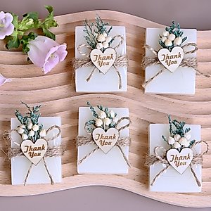 TIMECOSY Set of 20 Baby Shower Favors, Christmas New Year Gifts Handmade Scented Soap Wedding Party Favors Gifts for Guests Baptism Bridal Events Rustic Housewarming Personalized Favors Decorations