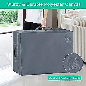 Carry Case for Tri-Fold Mattress 4 inch Twin, Foldable Memory Foam Mattress Case, Sturdy Carrying Bag for 4 inch Twin Trifold Matress, Portable Twin Mattress Cover with 3 Handles (Does Not Fit 6 inch)