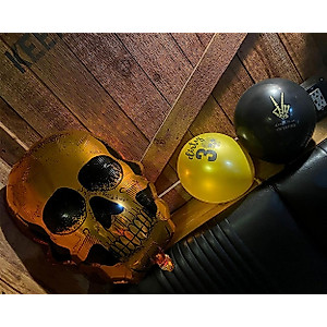DS. DISTINCTIVE STYLE Skull Balloons 8 Pieces 23.6 Inch Halloween Foil Balloons Great Addition for Halloween Party Balloon Arch