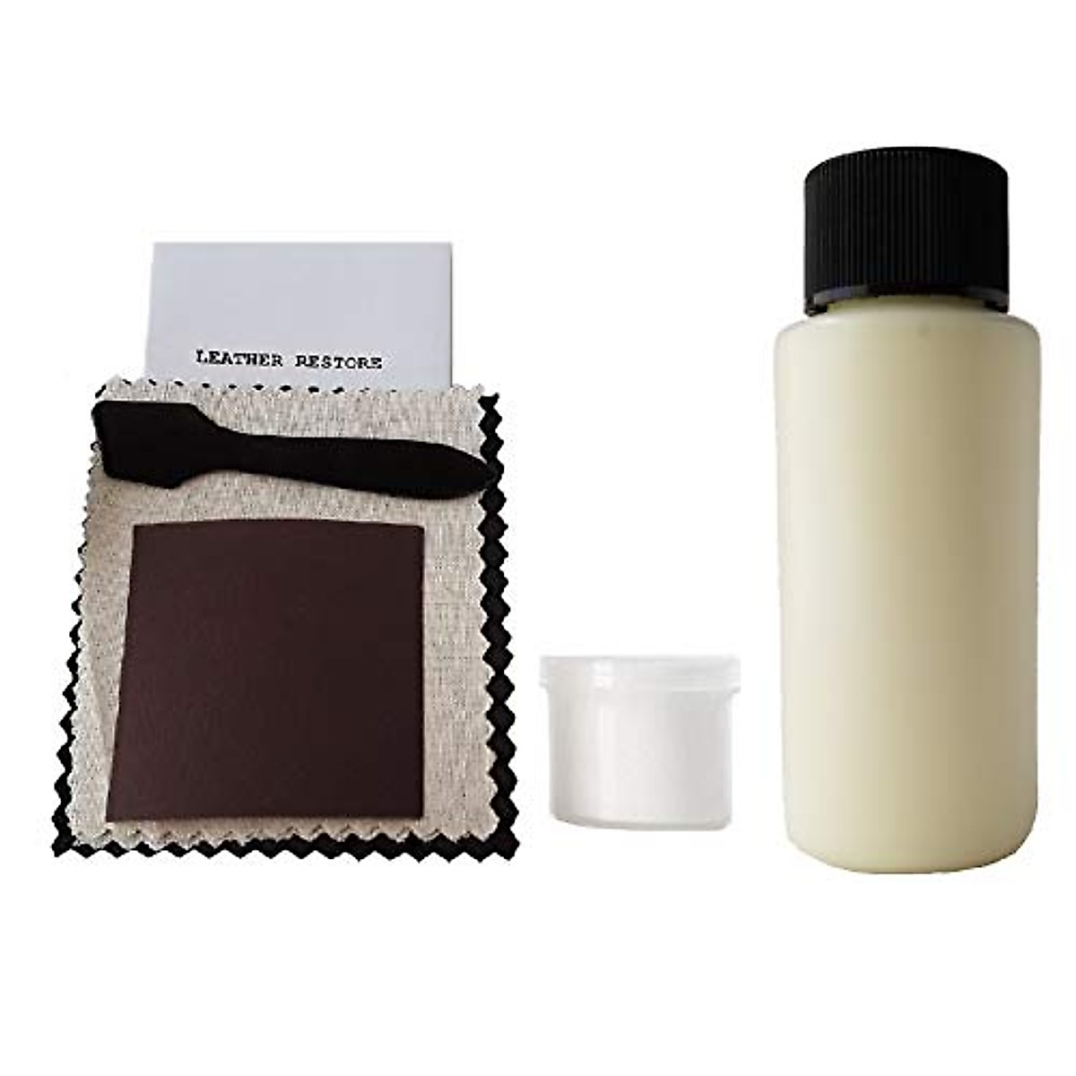 Leather and Vinyl Repair Kit with Ready to Use Color, Vanilla Cream - Repair, Recolor & Restore Couch, Furniture, Auto Interior & Car Seats