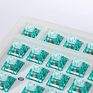 Mintcaps Linear Keyboard Switches Set 5 Pin Lubed Tactile Mechanical Keyboard Switches for Mechanical Gaming Keyboard Green Switches(10pcs)