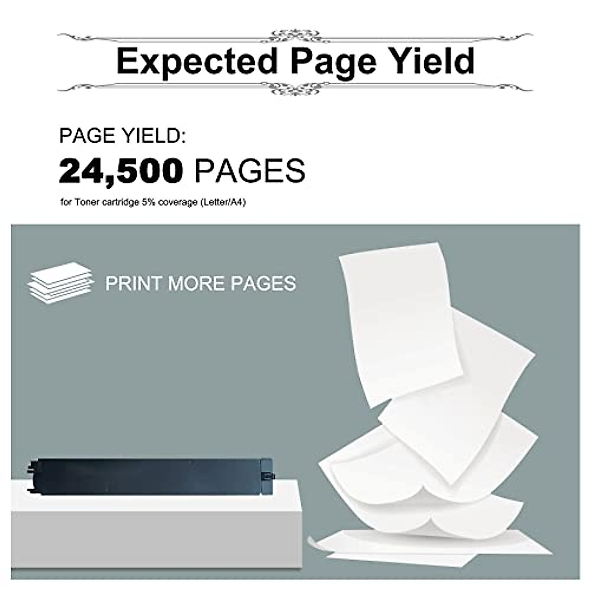 MANDBOY Compatible Replacement for Sharp MX-36 MX-36NTBA Toner Cartridge (Black), Work with MX-2610N 3110N 3115N 3610N Printer Toner Cartridge, 1-Pack