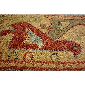 Unique Loom Sahand Collection Traditional Geometric Classic Red Area Rug (7' 0 x 10' 0)