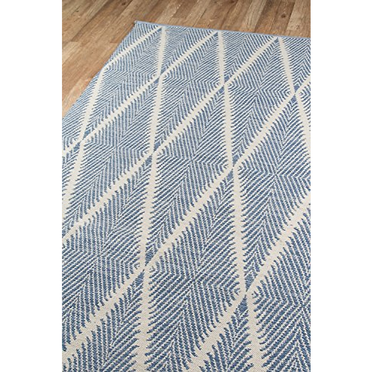 Erin Gates by Momeni River Beacon Denim Hand Woven Indoor Outdoor Area Rug 2' X 3'