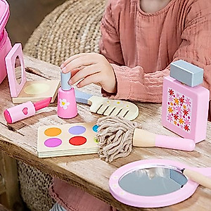 New Classic Toys Make Up Set - Pretend Play Toy for Kids Cooking Simulation Educational Toys and Color Perception Toy for Preschool Age Toddlers Boys Girls