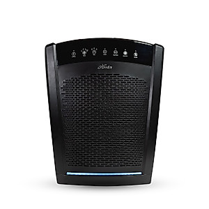 Hunter HP850 Air Purifiers for Home Large Room and Bedroom. True HEPA Air Purifier for Pets, Odors, Allergens, Smoke, Dust. 4 Fan Speeds, Quiet Sleep Mode, UV Mode. Filters 2585 Ft² per hour. Black