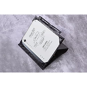 Black Purple tooled embossing leather remarkable 2 case with pen holder, reMarkable 2 folio organizer cover, N05-LRMBPU