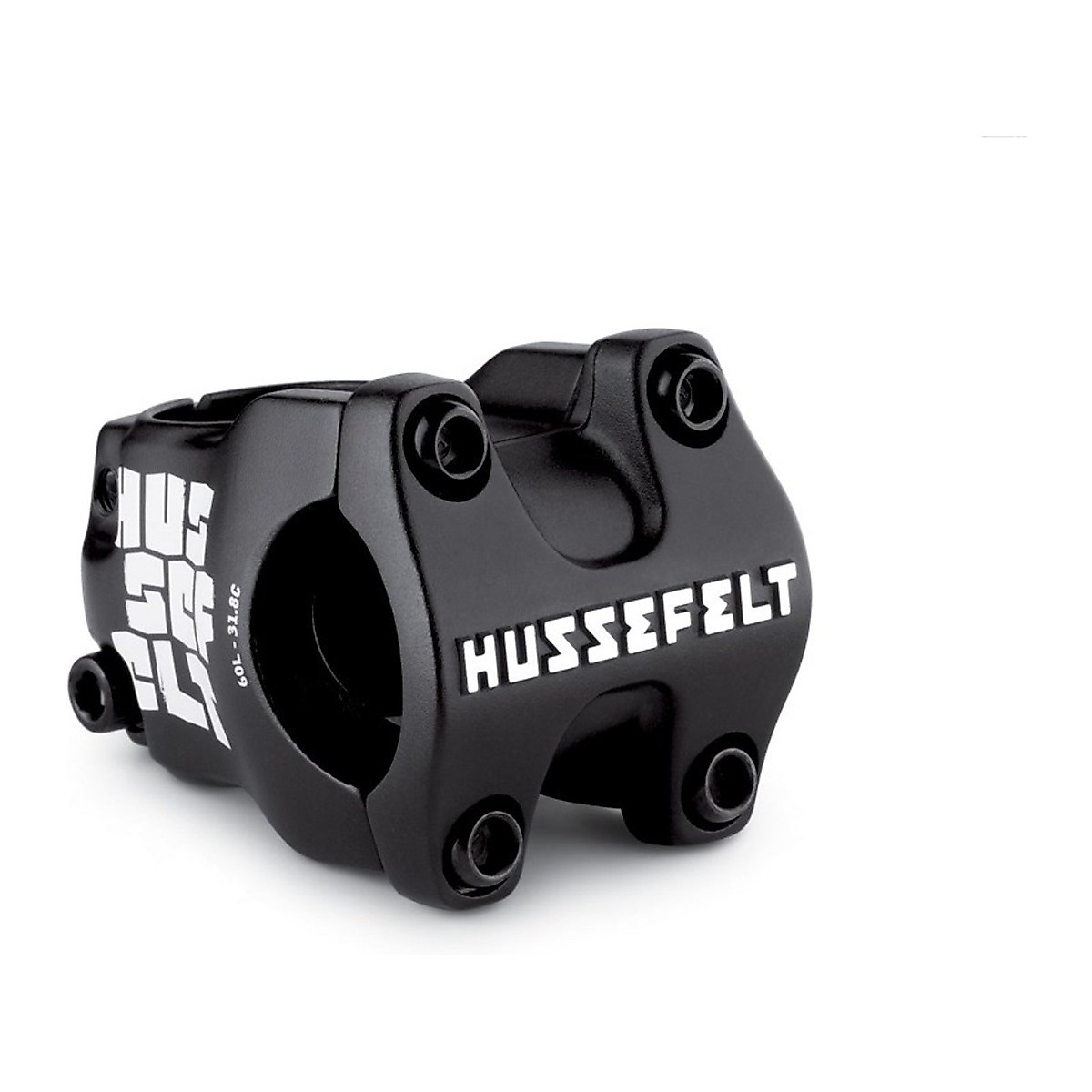 TruVativ Hussefelt Stem - 60mm, 31.8 Clamp, +/-0, 1 1/8", Aluminum, Black