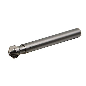 Wkstool 8mm Blade Diameter,90 Degree,Industry Chamfering Chamfer Metal Countersink End Mill Cutter Drill Bit,High Speed Steel,Deburring Tool Set (Ø8mm×6mmShank×50mmOAL, 3Flute)