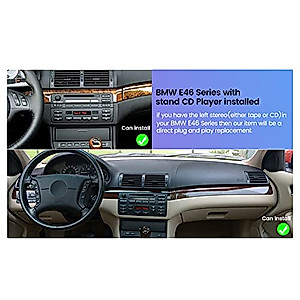 Car Radio Stereo for BMW 3 Series E46 323ci 325ci 330ci 318i 328i 330xi M3 1999-2004, 9 inch Andriod 11 Support BT/WiFi/Microphone/Mirror Link/Steering Wheel Control 2+32GB
