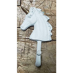 N?A for 3 Cast Iron Unicorn Towel Hanger Coat Hat Hooks Key Rack Hook Mythological Veryn Supplier for Home Décor