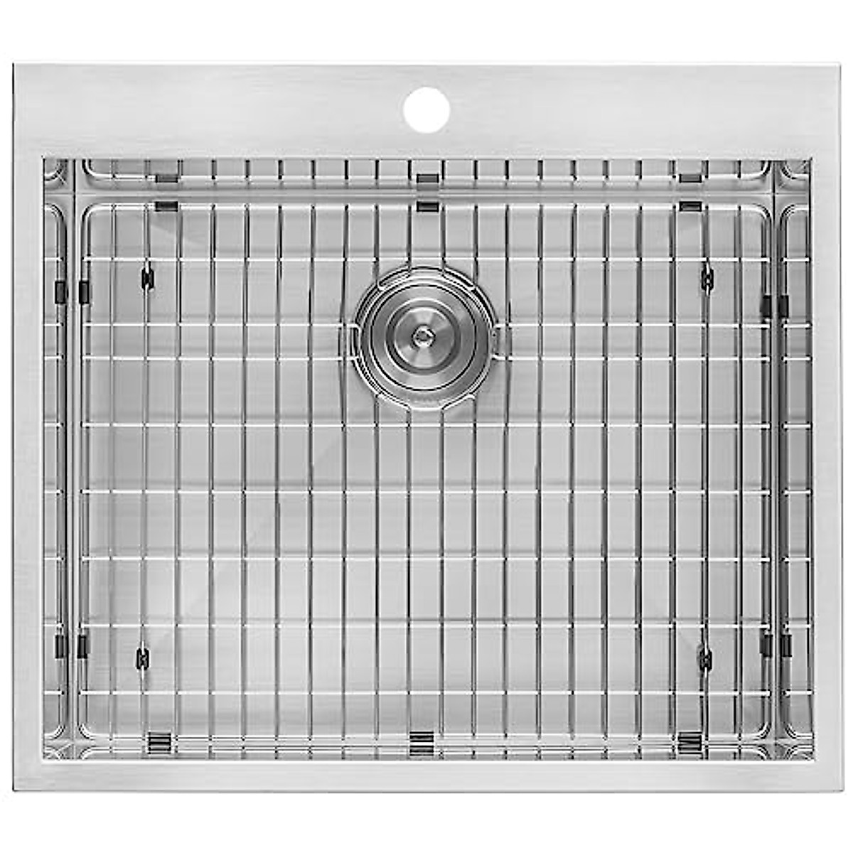 Ruvati Drop-in Topmount Laundry Utility Sink 25 x 22 x 12 inch Deep 16 Gauge Stainless Steel - RVU6010