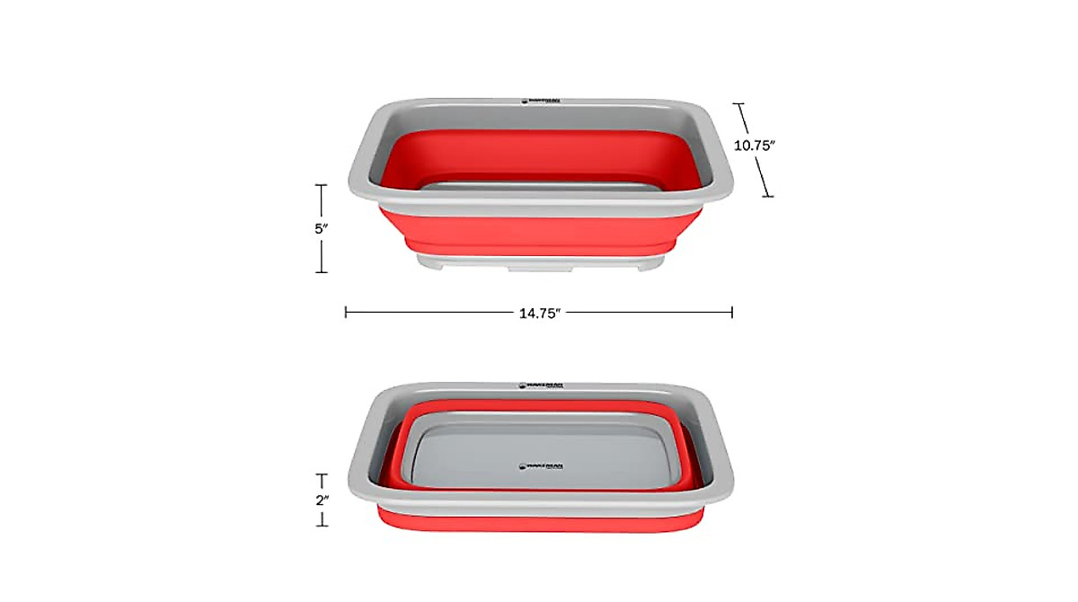 Collapsible Multi-Purpose Wash Basin by Wakeman | Portable & Space-Saving