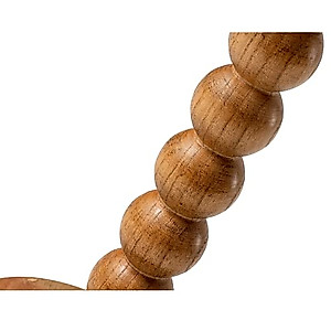 LONYKE Rustic Wood Drink Table, Round Martini Table Farmhouse Pedestal End Table with Base for Small Space Living Room, Bedroom, Natural Wood