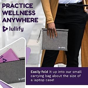 Lullify Travel Kit | Yoga Mat With Carrying Bag & Silk Sleeping Mask | Lightweight and Foldable | Natural Sleep Anywhere