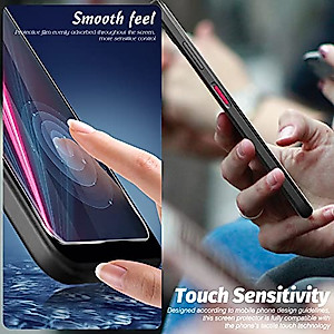 Orzero (4 Pack) Compatible for T-Mobile Revvl 6 Pro 5G Tempered Glass Screen Protector, 2.5D Arc Edges 9H HD Bubble-Free (Lifetime Replacement)