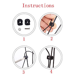 SQXBK Bow Buckle 2PCS Plastic Archery Drop Away Arrow Rest Clamps