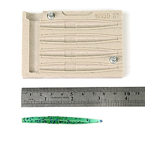 FatFish W150-4C Bait Mold Soft Plastiс Lure Making Injection Mold for Do-It Fishing Lures 3"