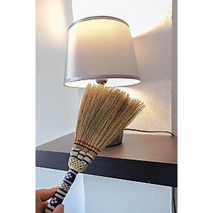 SN SKENNOVA – Small Whisk Broom Handheld Brush Whisks Away Dust, Dirt & Debris Brush Head 9.5-11" L with Nylon Hanger for Easy Storage Perfect for Inddor Outdoor and Car