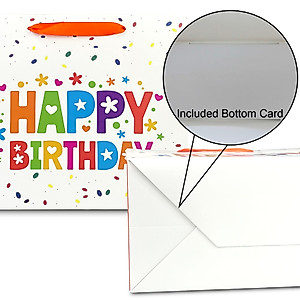 11.8" Large Birthday Gift Bag with Tissue for Birthday Party (1PCS)