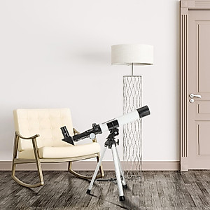 ULTECHNOVO Telescope Telescopio para Adultos Monoscope Monoculars for Adults Astronomy Telescope Portable Telescope Astronomical Camera Refractor Telescope Refractor Telescopes Silver Sight