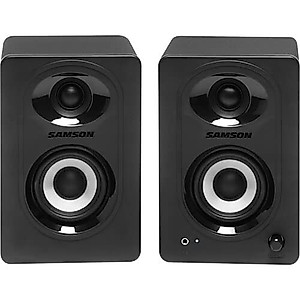 Audio-Technica AT-LP60XBT Bluetooth Stereo Turntable (Black) Bundle with 3' Powered Bluetooth Studio Monitors - Pair (2 Items)