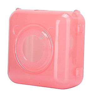 Wosune Printer Protective Shell, Durable Reduce Wear Pocket Printer Case, PC Material Exquisite Pocket Printer Accessory Transparent/Pink for Peripage(Pink)