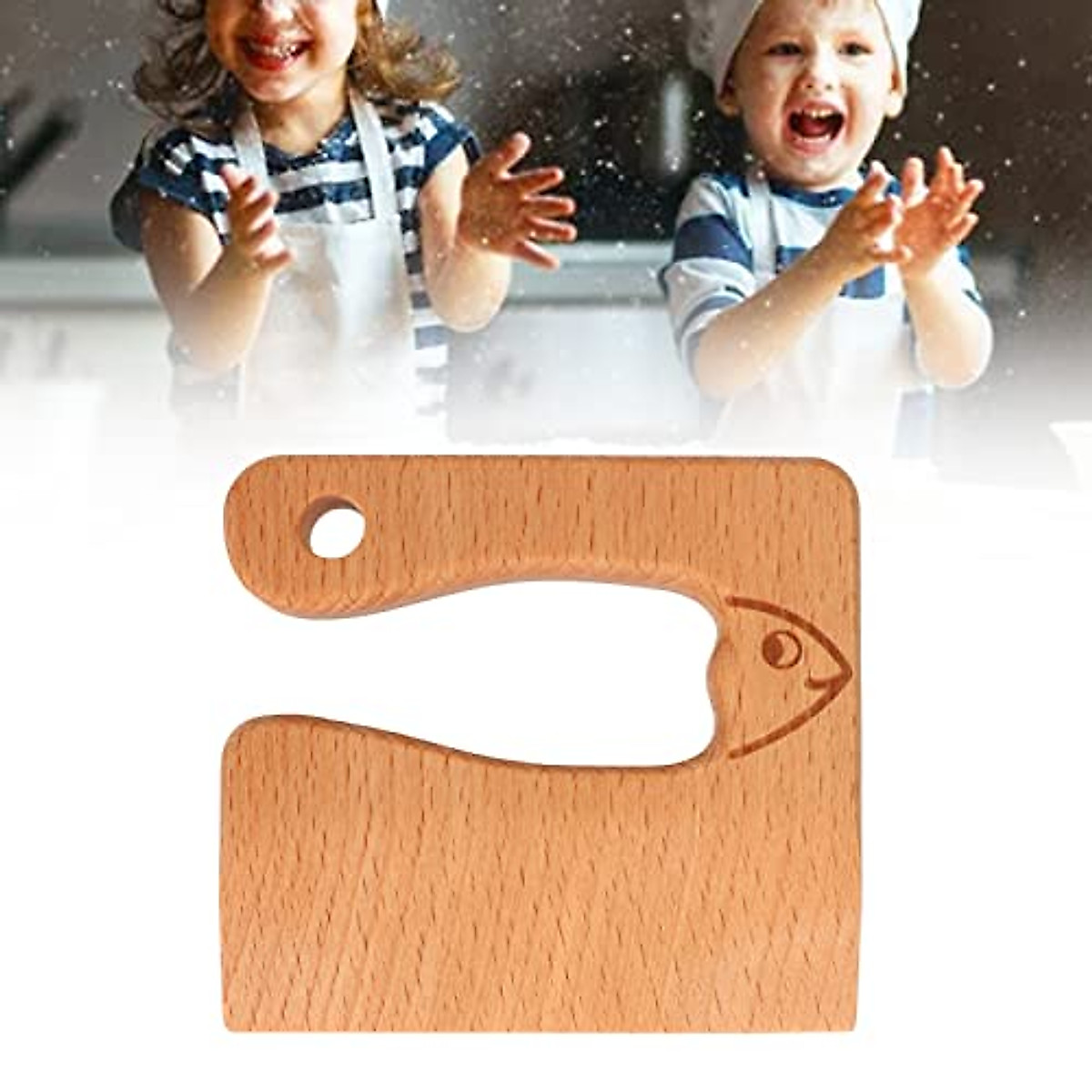 Kids Wooden Cutter, Kids Wooden Knife Gift Easy to Use Healthy for Vegetable Fruit(#2)