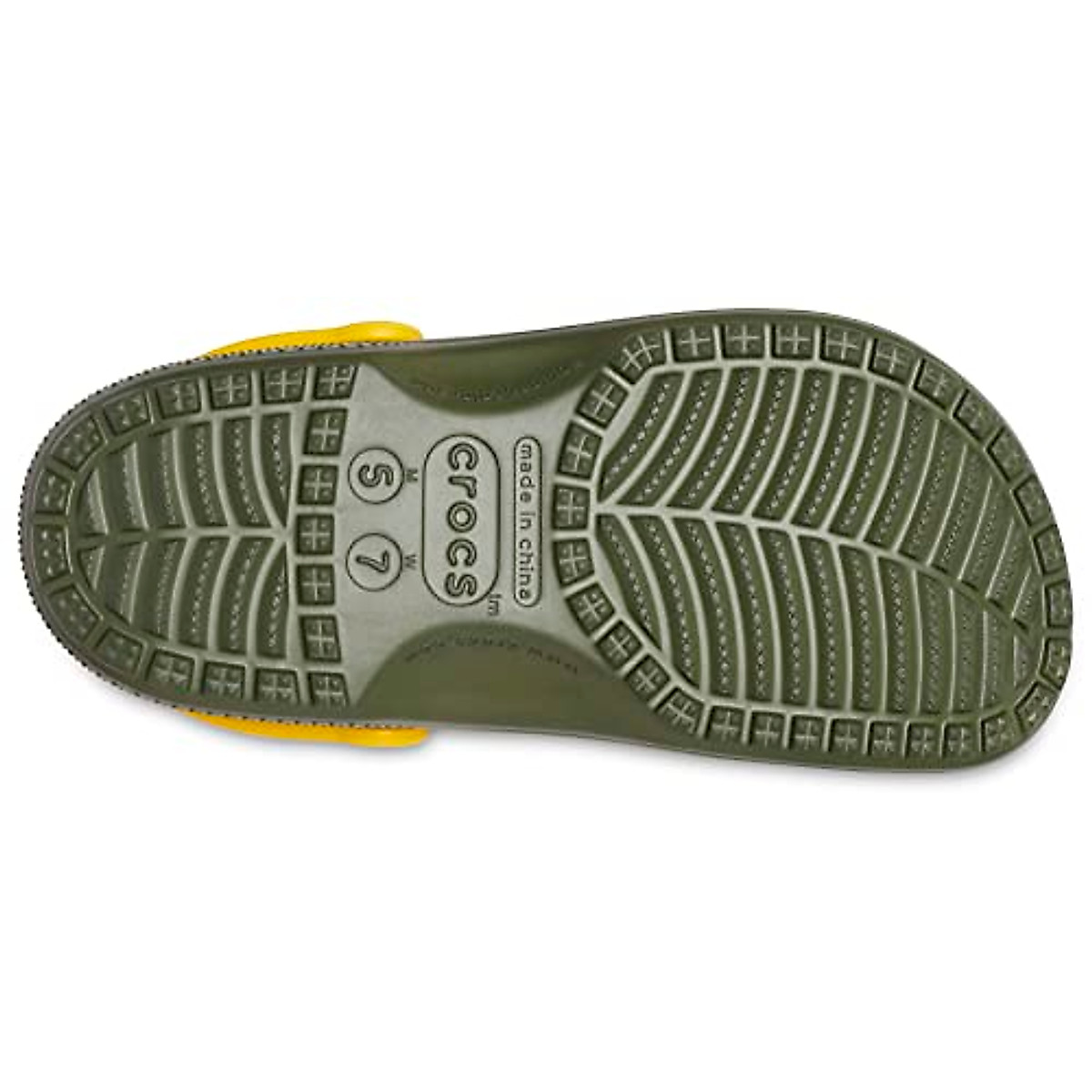 Crocs Unisex Classic United States Military Clogs, Army, 12 Women/10 Men