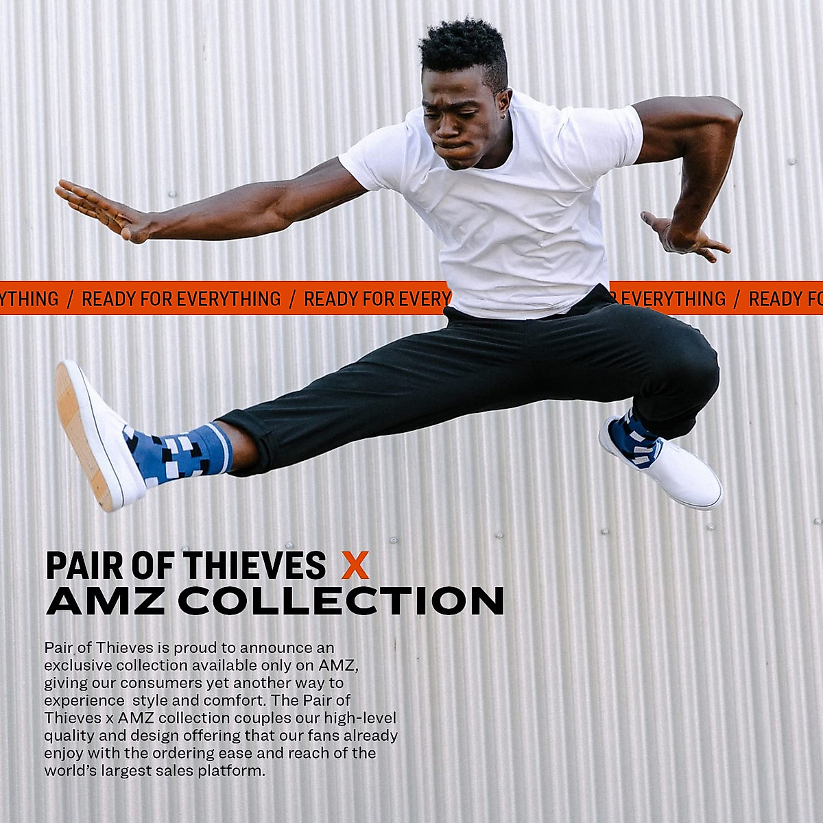 Pair of Thieves Men's 3-Pack Super Soft V-Neck T-Shirt, White/Black, Large