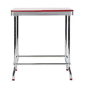 COSCO Stylaire 3 Piece High Top Set, Red & Chrome