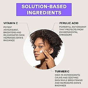 Acure Radically Rejuvenating SPF 30 Day Cream - Anti-Aging Sun Protection with Turmeric, Ferulic Acid & Vitamin C - Antioxidant Support, Calms and Soothes Skin - 100% Vegan - 1.7 Fl Oz, Scented