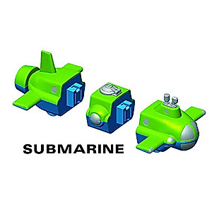 POPULAR PLAYTHINGS Magnetic Mix or Match Vehicles 2 Toy Play Set, 12 Pieces