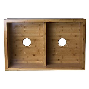 ALFI brand AB3321 33-Inch Double Bowl Bamboo Kitchen Farm Sink