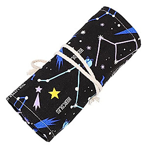 VICASKY Bulk Pencils Canvas Roll Up Pencil Case Colored Pencil Holder 72 Slots Pencil Wrap Pouch Travel Drawing Coloring Organizer for Artist Adult Coloring Books As Shown 3 Bulk Colored Pencils