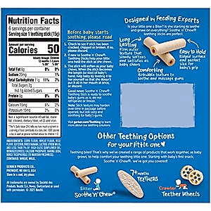 Gerber Soothe n Chew Teething Sticks, Banana, 6 CT