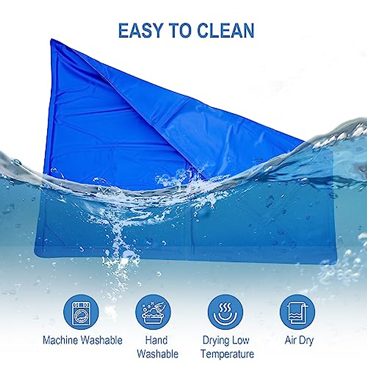 Yaureozi Dog Cooling Pad, Pet Gel Cooling Pad, No Refrigeration or Electricity Needed, Summer Pet Ice Pad for Kennels, Crates and Travel 19.7 X 25.6 Inch