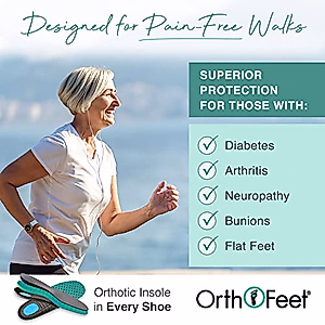 Orthofeet Wide Toe Box Shoes for Women - Ideal for Bunions & Hammertoes Relief - Therapeutic Walking Shoes with Arch Support, Cushioning Ergonomic Sole & Extended Widths - Coral Sneakers