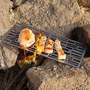 TAMYID Charcoal Grills, Grill Pan Lightweight Barbecue Tray Portable Barbecue Net Gas Grill Barbecue Bracket for Outdoor BBQ