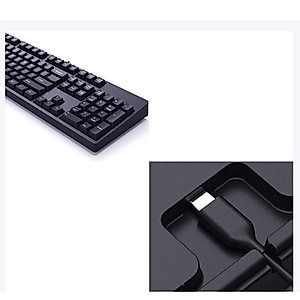 EPOMAKER Hello GANSS GS87D Bluetooth Mechanical Keyboard Connect 5 Devices, PBT Keycaps, Type-C Cable for Windows Mac Gaming (Cherry Blue Switch, Black Gold)