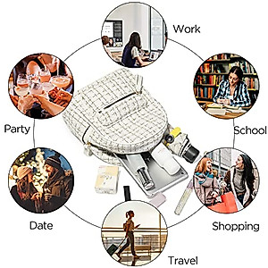 I IHAYNER Mini Backpack for Women Small Backpack for Teen Girls Fashion Backpack Purse Designer Travel Bag Ladies Satchel Bag Khaki