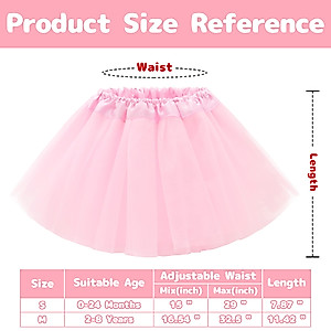 Olreco Toddler Tutu Pink Tutu Toddler Baby Tutu Skirt Infant Tutu for Toddler Girls Pink Tutu for Girls Pink Tutu for Baby Girl