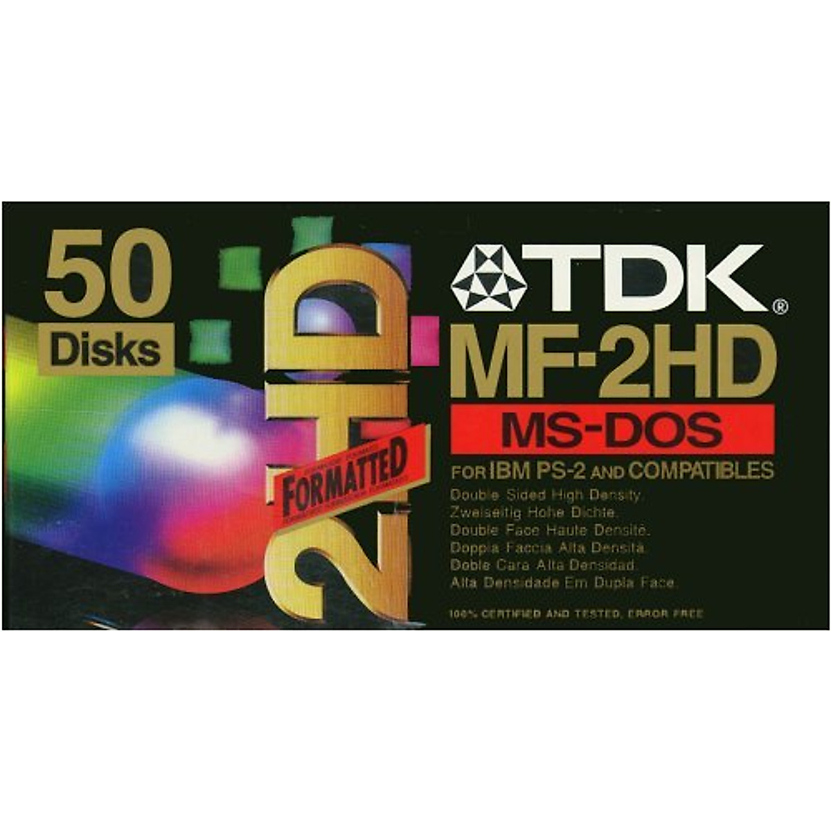 TDK 50-Pack 3.5" Floppy Disks Preformatted for PC