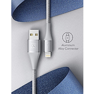 XCENTZ Phone Charger 10ft, MFi Certified Lighting Cable, High-Speed Phone Cable with Premium Connector for Phone 14/13/12/11/X/XS/XR/XS Max/8/7/6/5S/SE, Pad Mini/Air