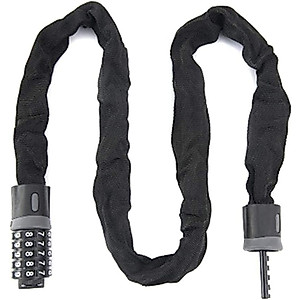 Bicycle Locks Heavy Duty Anti Theft Bike Lock Outdoors Bike Lock,Bike Lock Password Bike Digital Chain Lock Security Outdoor Anti-Theft Lock Motorcycle Cycling Bike Accessories (Size : 0.9m)