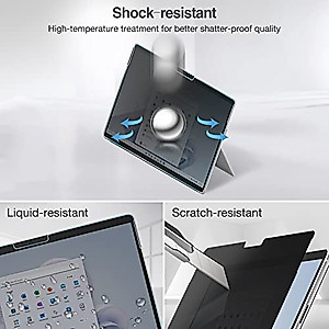 ProCase Microsoft Surface Pro 9 13 inch Privacy Screen Protector, Anti-Spy Tempered Glass Ultra Thin Tinted Screen Film Guard for 13.0 inch Surface Pro 9 2022 Release