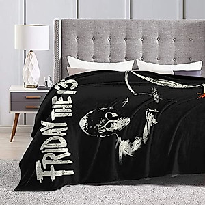 Horror Movie Blanket for Adults Ĵáŝŏň Halloween Ṽŏŏŕĥèèŝ Blankets Sofa Bed Couch Chair Soft Fleece Horror Blankets and Throws 50"x40"