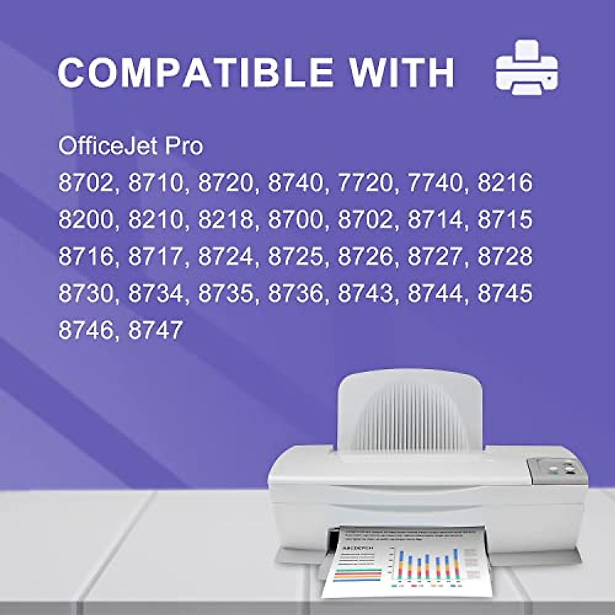 952XL Ink Cartridges Remanufactured Replacement for HP 952XL use with OfficeJet 8702 7720 8710 8720 8210