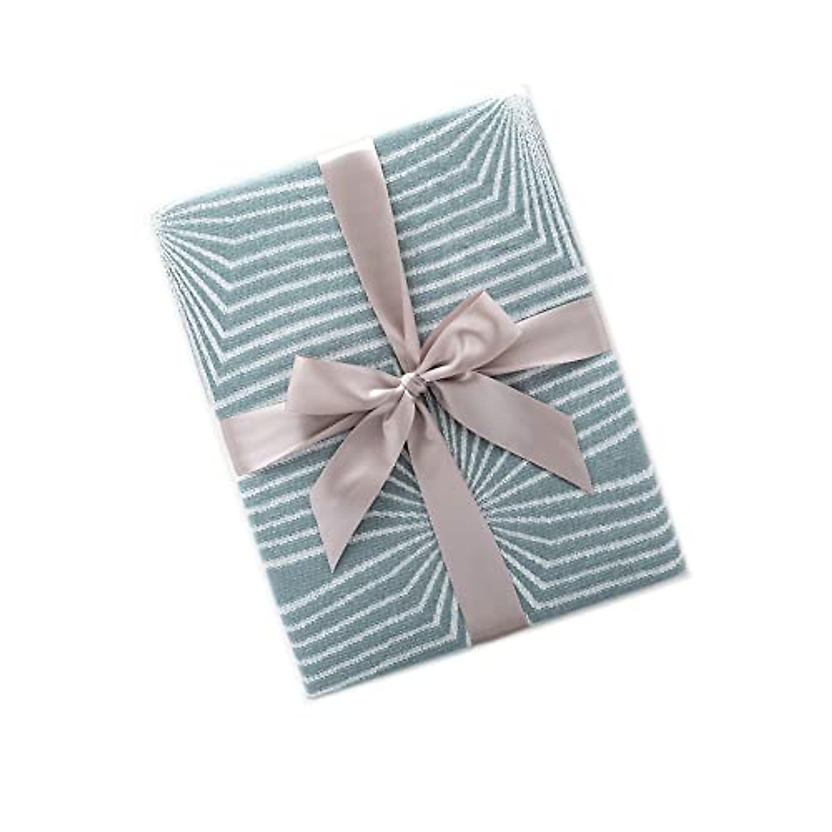 MANGATA CASA Boho Throw Blanket Teal for Couch Sofa and Bed -Lightweight Super Soft Woven Blanket with Tassel-Decorative Cozy Spring Throws with Sunrays Pattern for Living Room(Teal 50x67In)